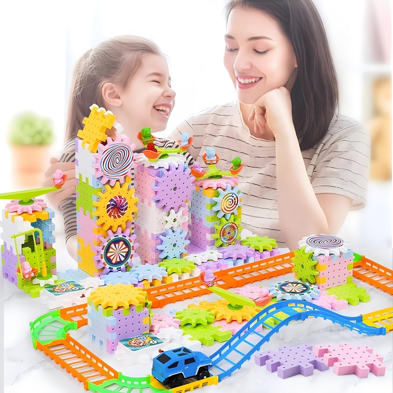Buy Electric Track DIY Gear Building Blocks 135 pieces - 811 at Best ...